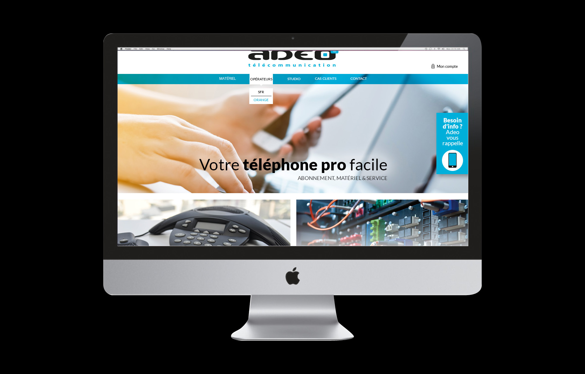 Charte graphique, site internet, plaquette pour Adeo Informatique - Graphiste Indépendant ...