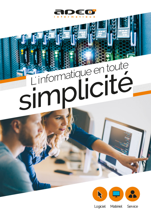 Charte graphique, site internet, plaquette pour Adeo Informatique - Graphiste Indépendant ...